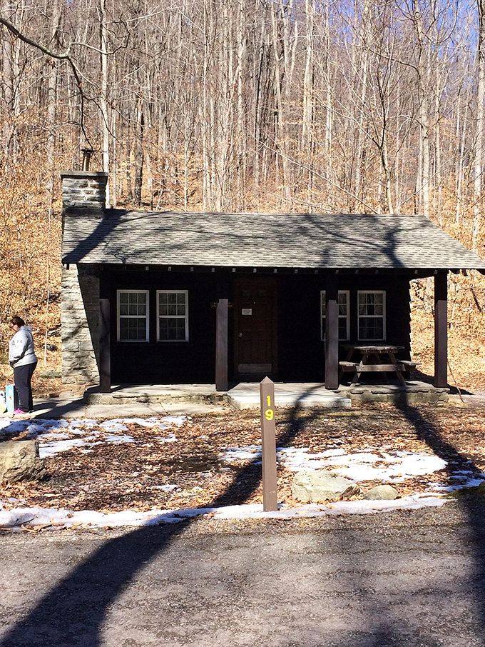 Rustic luxury, Pennsylvania-style. These CCC-era cabins offer woodland shelter with just enough comfort to make roughing it feel remarkably civilized.