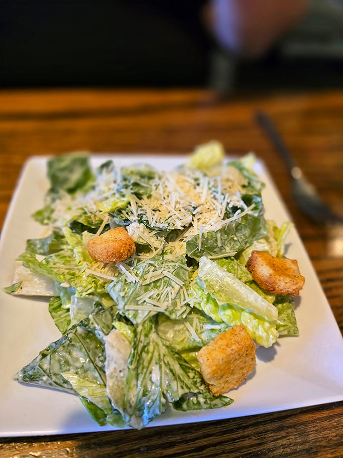 Even the Caesar salad gets the royal treatment here. Crisp romaine, freshly grated cheese, and house-made croutons prove green can be glorious.