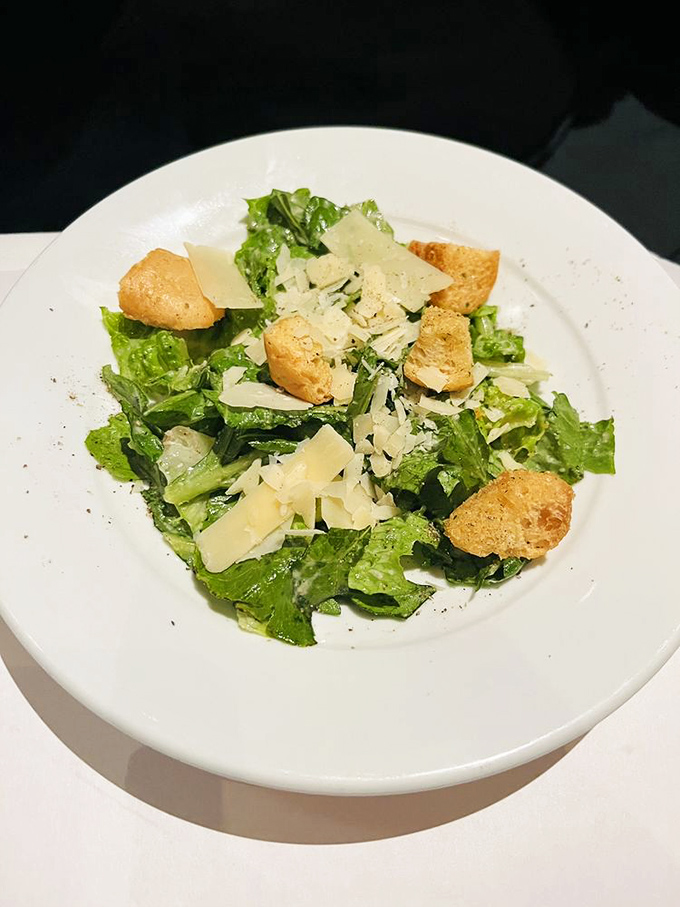A Caesar salad that respects the classics while adding just enough flair to remind you you're not at a chain restaurant.