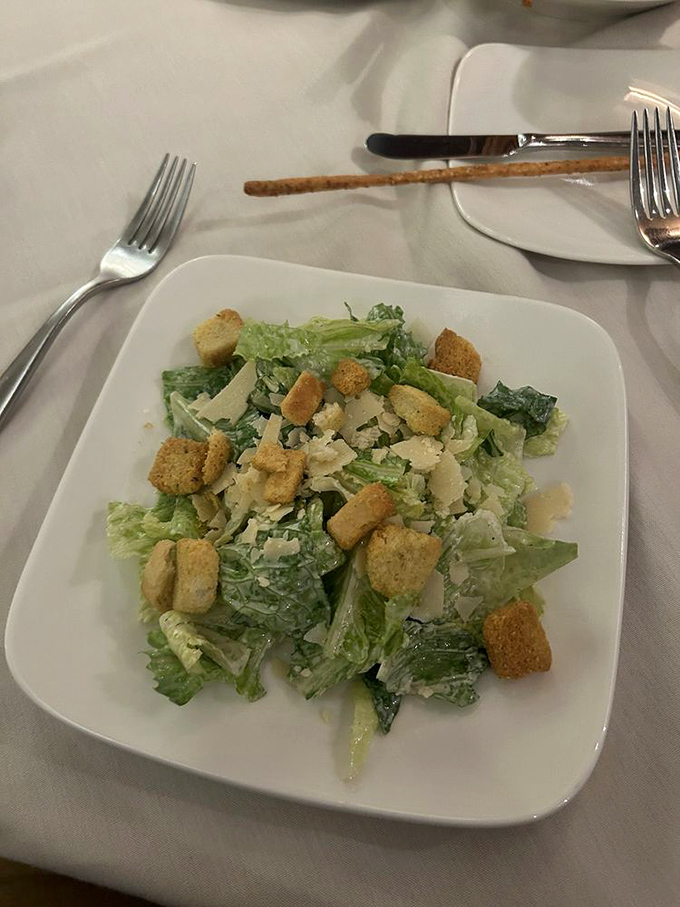 A Caesar salad that Julius himself would approve of&mdash;crisp, classic, and unapologetically simple. Sometimes tradition doesn't need reinvention.