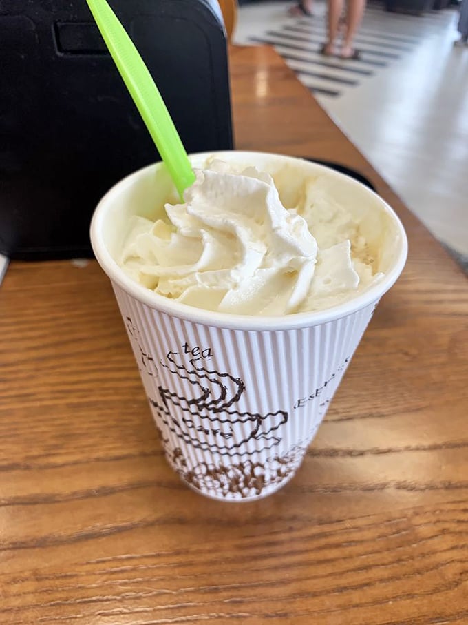 Vanilla soft serve that's anything but vanilla in personality&mdash;creamy, dreamy, and worth every minute on the treadmill tomorrow.