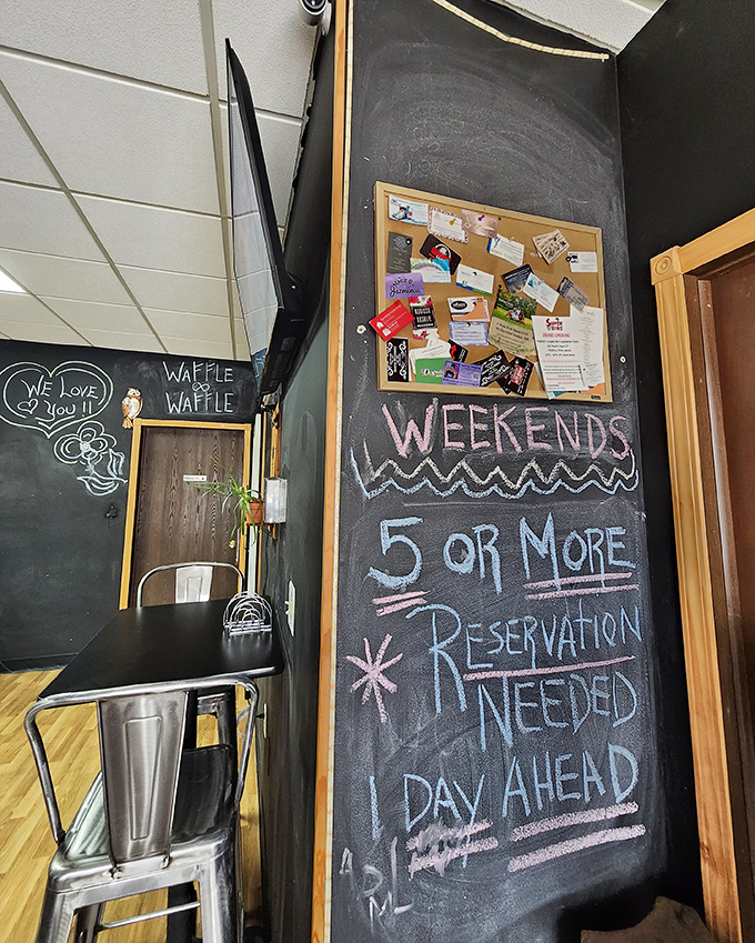 "Weekend reservations needed" speaks volumes about this place. Good food travels by word of mouth faster than any advertising campaign.