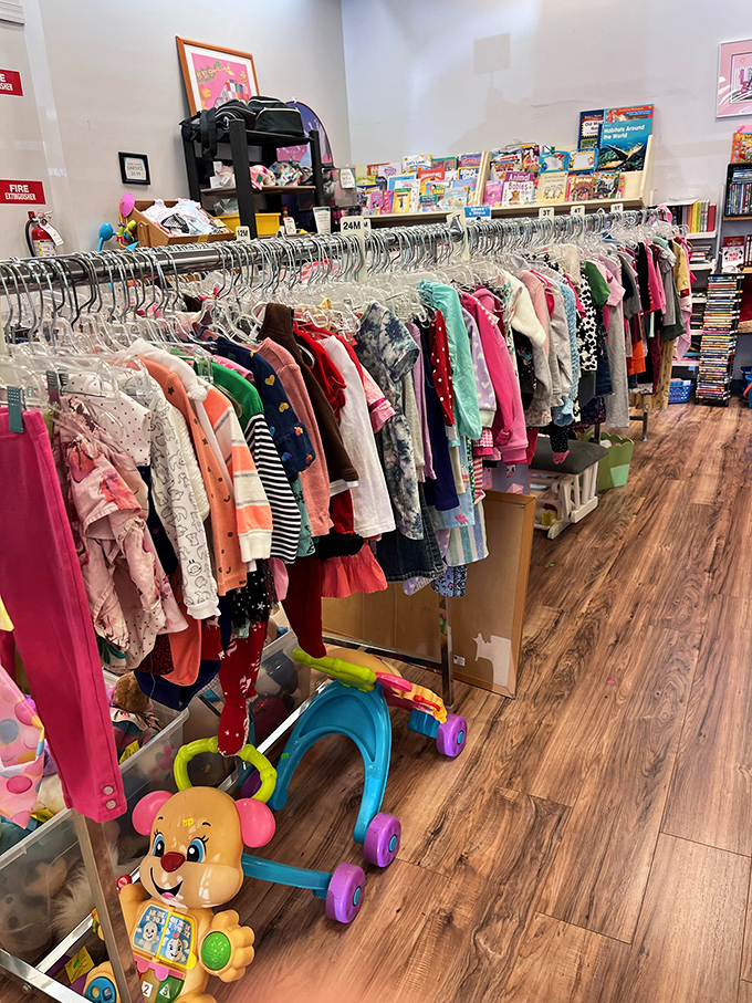 Tiny fashionistas grow faster than bamboo. Smart parents head straight to this children's section, where adorable outfits await their next adventure.
