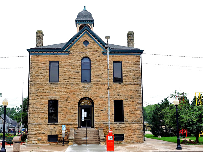 Solid as Oklahoma itself, this sandstone building has witnessed generations of Pawhuska history while maintaining its dignified presence.