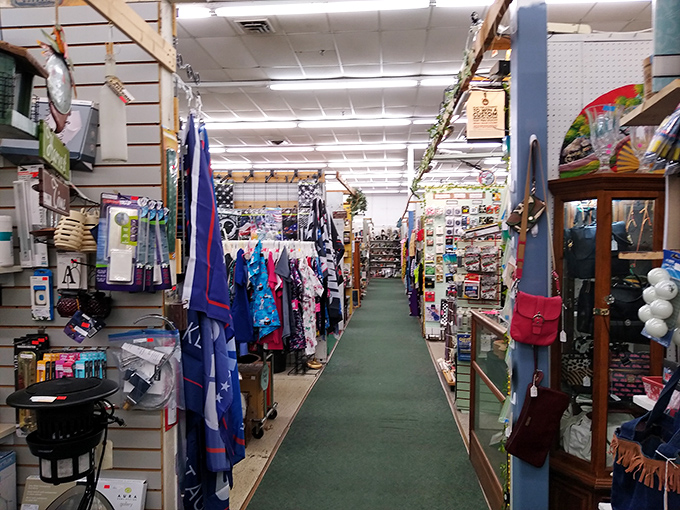 Retail therapy with a twist! This aisle offers both modern merchandise and vintage finds, proving The Apple Tree Mall isn't just about the past.