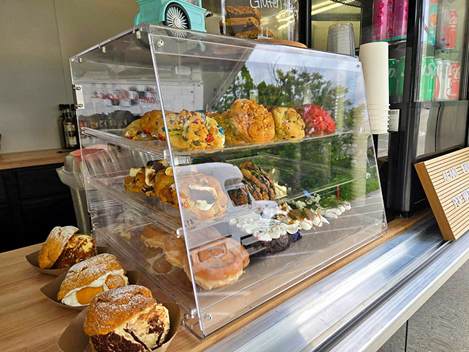 The glass case of temptation where willpower goes to die and "I'll just have one" becomes the day's biggest fiction.