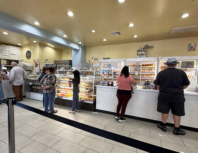 The universal language of patience&mdash;customers waiting their turn, knowing that some things in life are absolutely worth the wait.