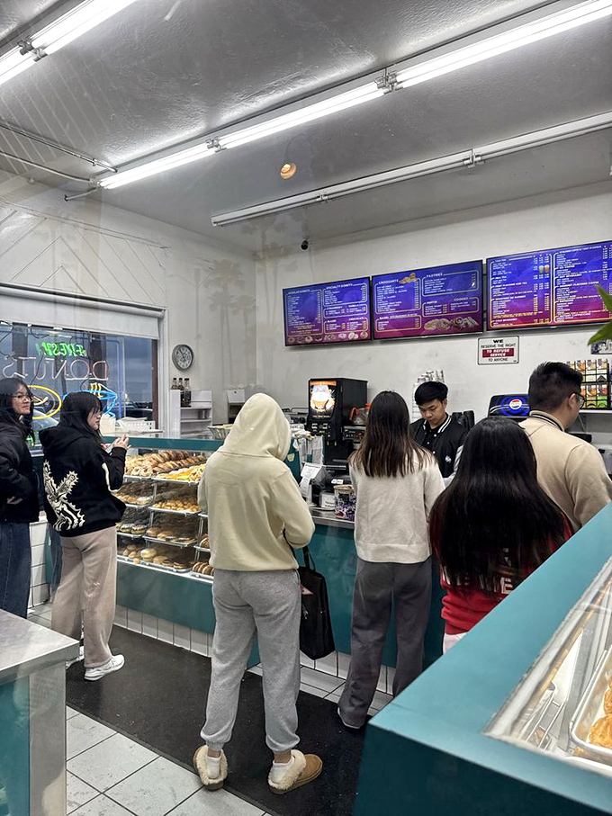 The morning pilgrimage to Seaside brings together a cross-section of humanity&mdash;all united in the universal language of "I need a donut right now."