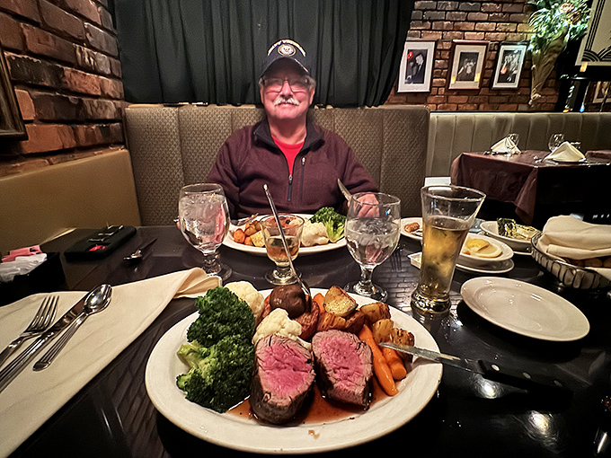 Nothing says "I've made excellent life choices" like a plate of perfectly pink prime rib and all the proper accoutrements.