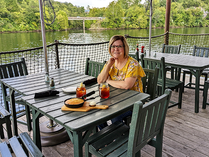Lakeside dining doesn't get more authentic than this&mdash;where the view competes with the food for your attention, and both win.