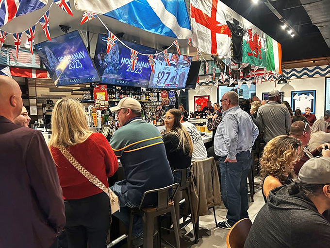 When the bar is packed with happy patrons watching football (the kind played with feet), you know you've found the real deal.