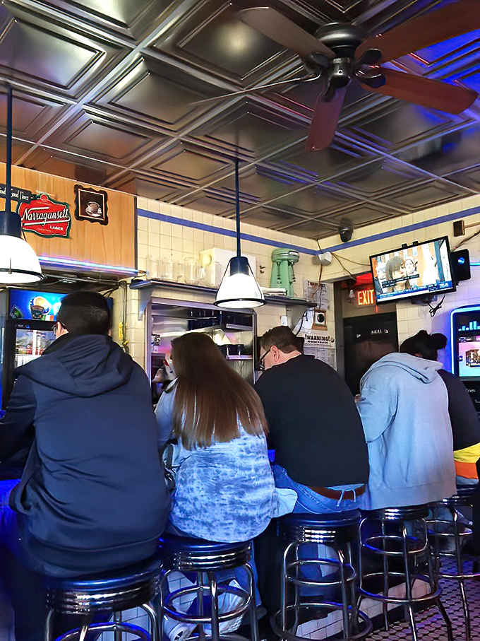 Counter culture at its finest—where Bostonians from all walks of life rub elbows and share the universal language of "pass the syrup, please."