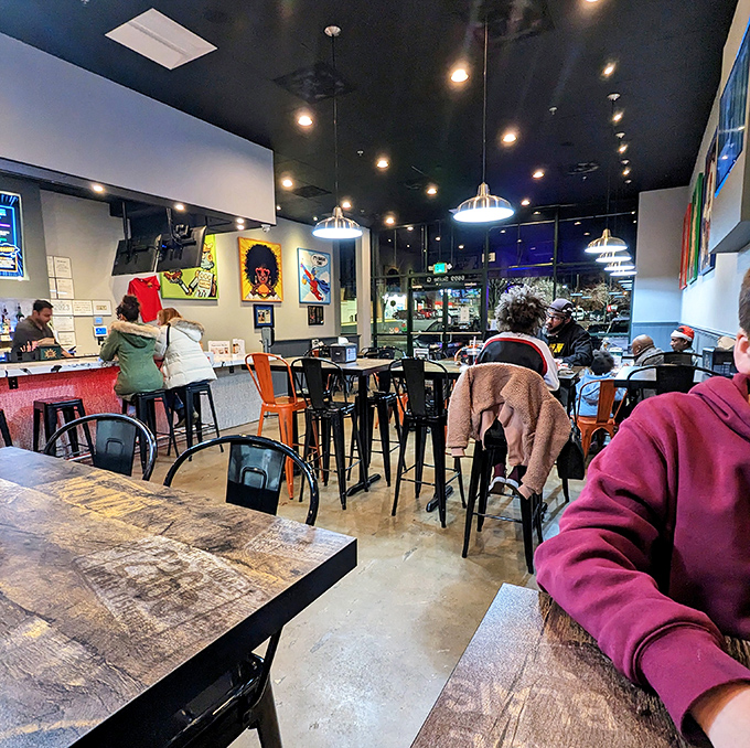 Community through comfort food. Even strangers become temporary friends when united by the universal pursuit of the perfect burger.