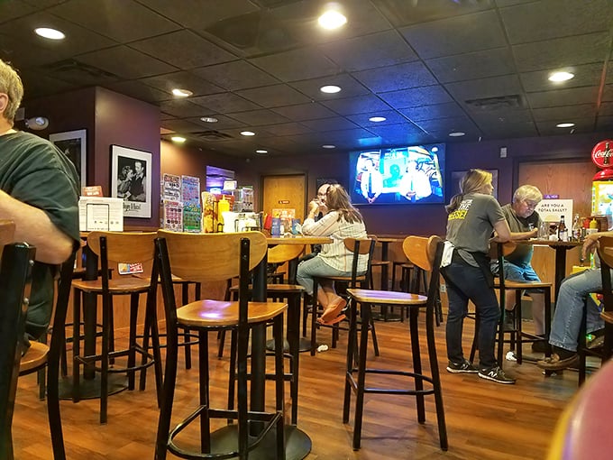 Where burger magic happens. These patrons aren't just eating&mdash;they're participating in a Minnesota ritual that transcends mere hunger.