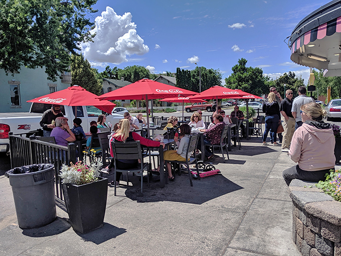 Summer afternoons at Fanci Freez bring together a cross-section of Boise life—all united by the universal language of "mmm, that's good."