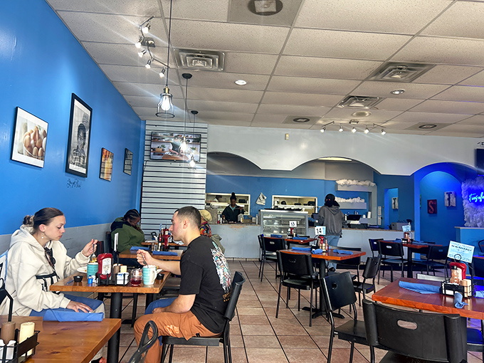 Diners settle in for the main event&mdash;conversations pause only for the inevitable "you have to try this" moments.