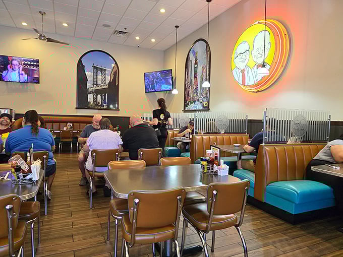 Where strangers become friends over plates of comfort food, beneath New York cityscapes and the warm glow of nostalgia.