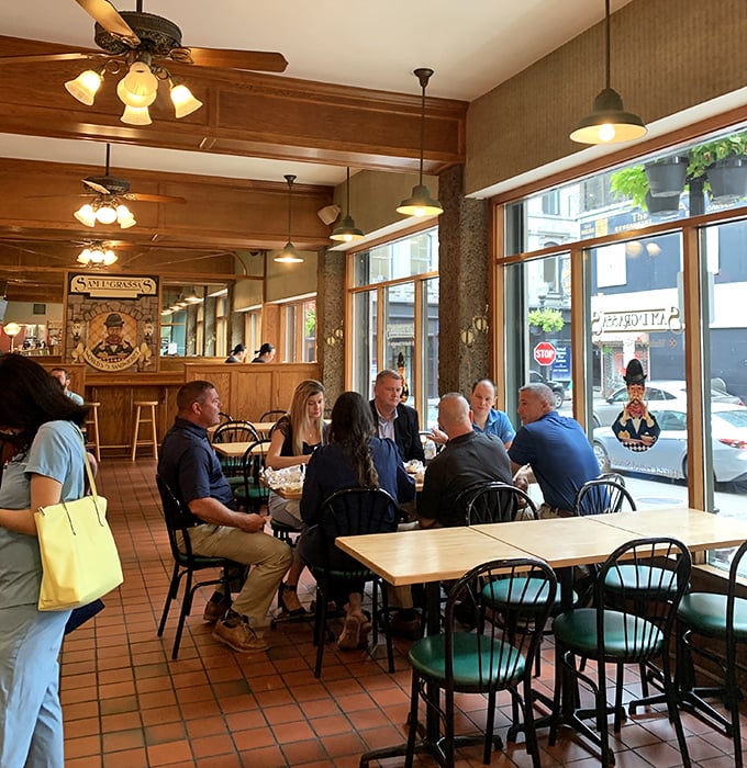 Business meetings at Sam LaGrassa's aren't about PowerPoints&mdash;they're about the power of pastrami to bring colleagues together in sandwich solidarity.