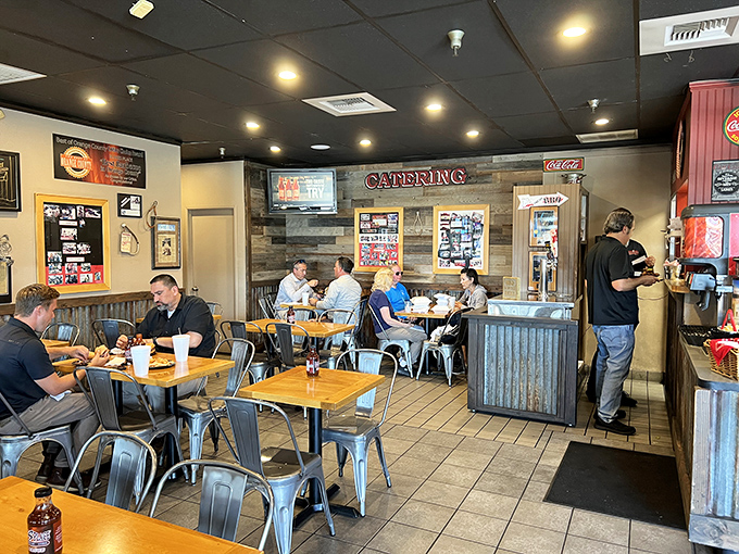 Real people enjoying real barbecue &ndash; this is where memories are made, one bite. 