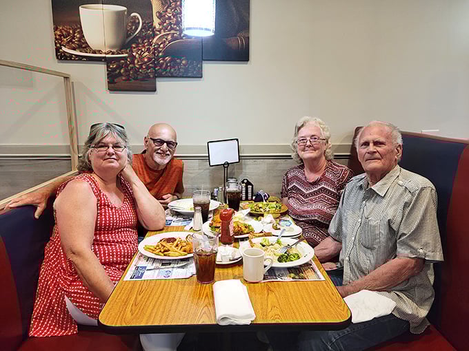 The true measure of a great diner: tables filled with folks who look like they've been coming here for decades. Food brings people together; great food keeps them coming back.
