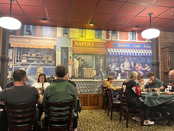 The dining room hums with the universal language of "mmm" as patrons experience their own personal pasta epiphanies.