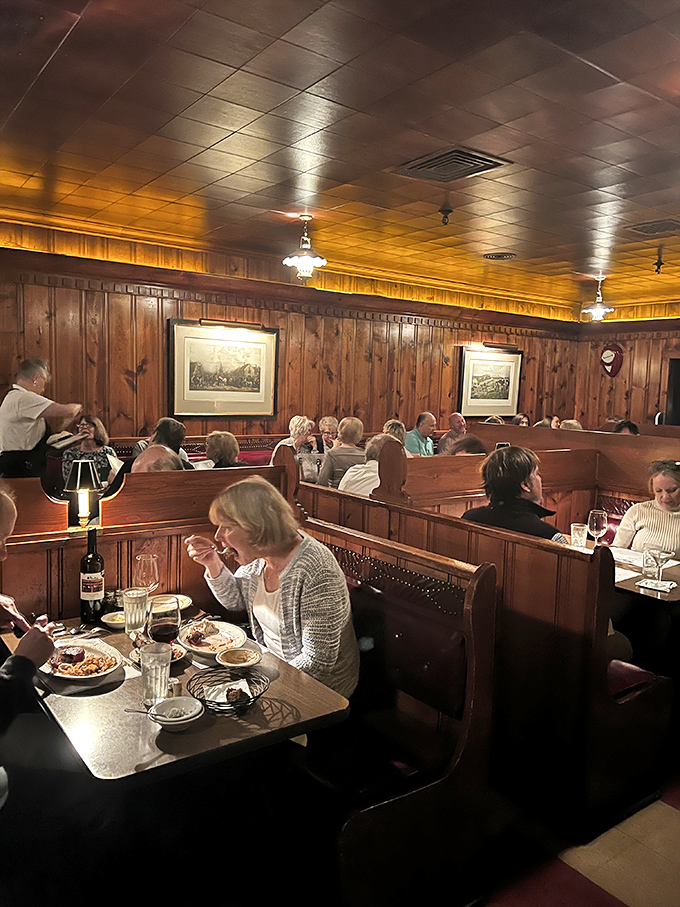 Every booth tells a story&mdash;anniversaries celebrated, deals sealed, and the timeless ritual of breaking bread in good company.