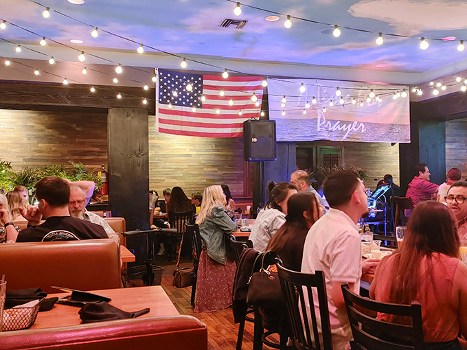 Where strangers become united by the universal language of "mmm." Live music and good food&mdash;the combination that's been bringing humans together since fire was invented.