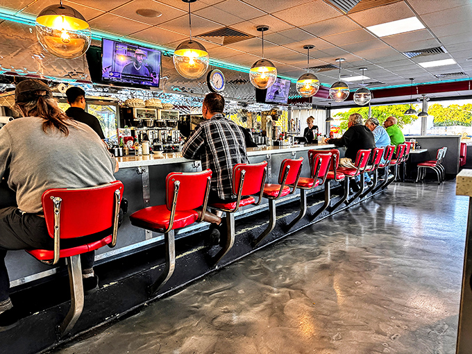 Where strangers become temporary neighbors at the counter, united by coffee and the universal language of "pass the syrup, please."