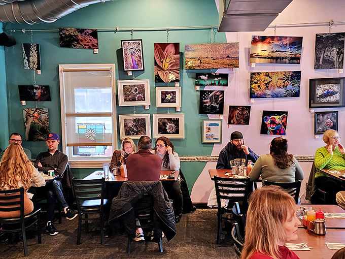 Where strangers become friends over shared food recommendations. "What are YOU having?" is the start of many Grumpy's conversations.