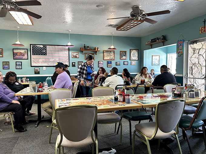 The breakfast democracy in action &ndash; where judges, teachers, truckers, and teenagers all find common ground in the pursuit of perfect pancakes.