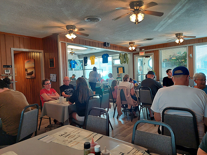 Where strangers become neighbors over coffee and conversation. Notice how nobody's looking at their phones? That's the LEMmy's effect.