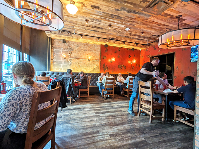 Where comfort food meets conversation&mdash;The Eagle's dining room buzzes with the satisfied murmurs of diners making memories over shared plates.