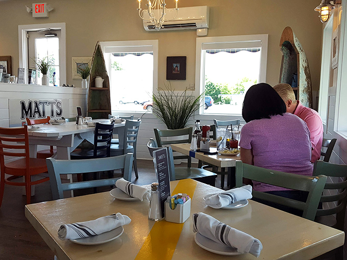 Colorful chairs and nautical touches create the perfect backdrop for memorable meals and conversations that flow as easily as the cocktails.