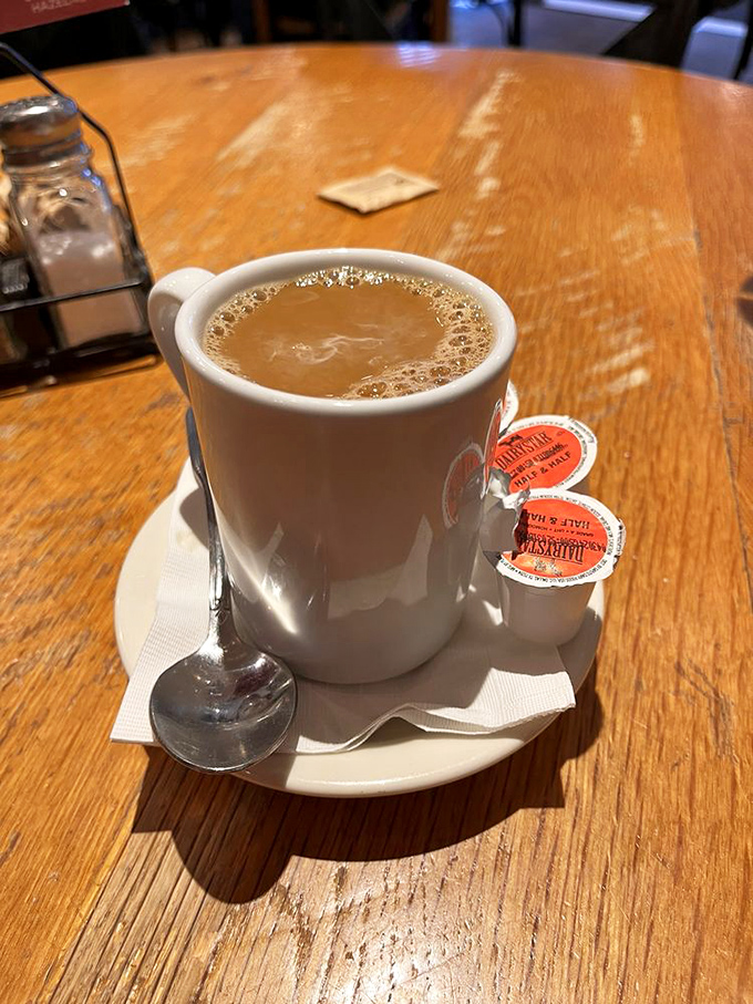 Sometimes the simplest pleasures are best&mdash;this perfectly brewed coffee with cream is the liquid equivalent of a warm hug on a chilly Utah morning.