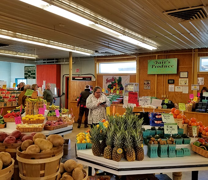 Fair's Produce brings farm-to-market freshness with displays that make grocery store produce sections look like sad, distant relatives.