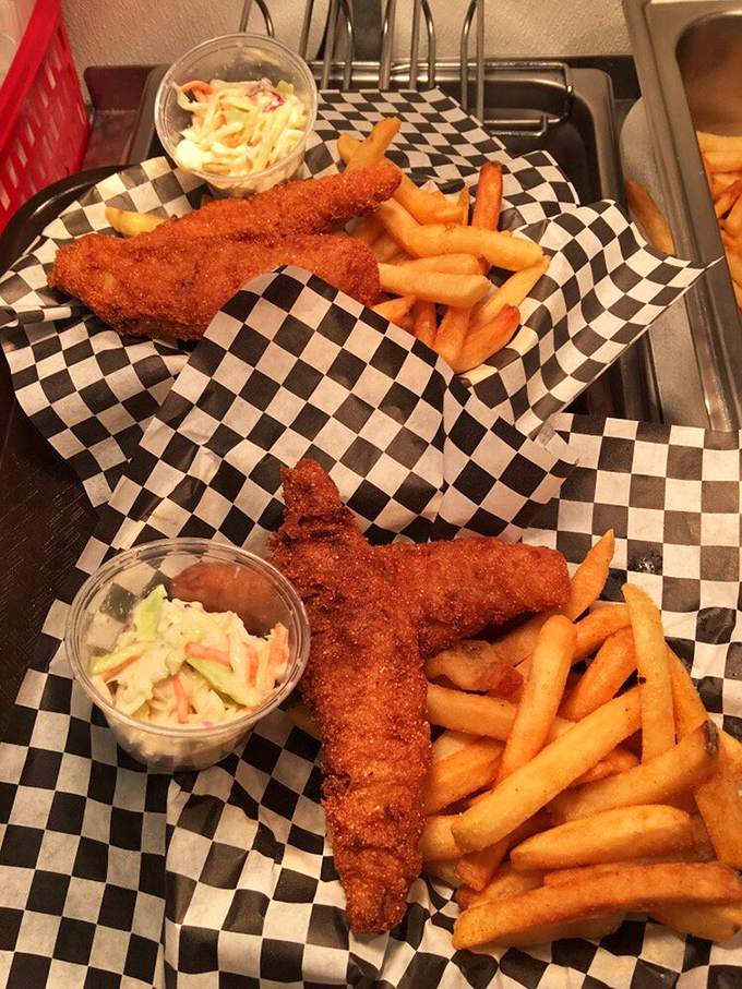 Fish so perfectly fried it makes you wonder if the chef has a PhD in crispology. The coleslaw adds that perfect tangy counterpoint.