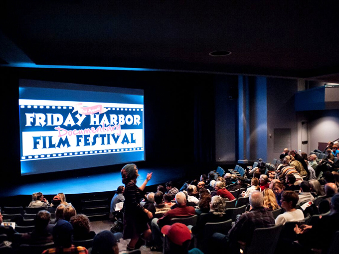 The Friday Harbor Film Festival transforms this intimate theater into a cultural hub where documentaries and discussions bring the wider world to island shores.