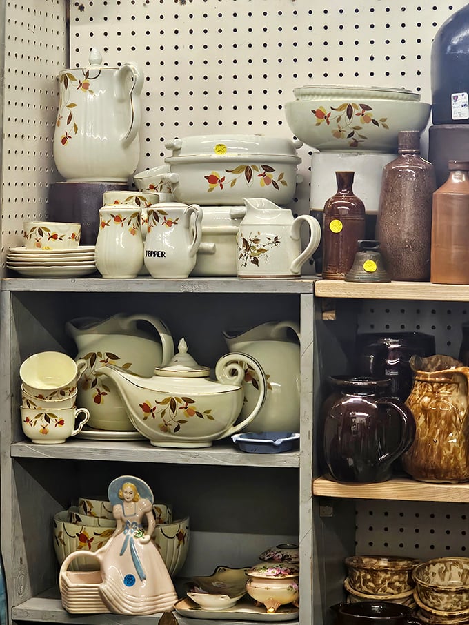 Grandma's china pattern you thought was lost forever? It's probably waiting for you on these shelves of domestic nostalgia.
