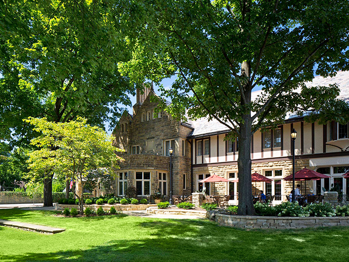 The Granville Inn emerges from summer greenery like a storybook setting, where dinner conversations flow as smoothly as their signature cocktails.