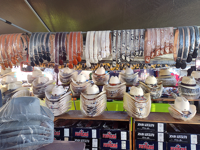 Cowboy hat heaven! The perfect place to find headwear that says either "I work the ranch" or "I'm heading to my first country music festival."