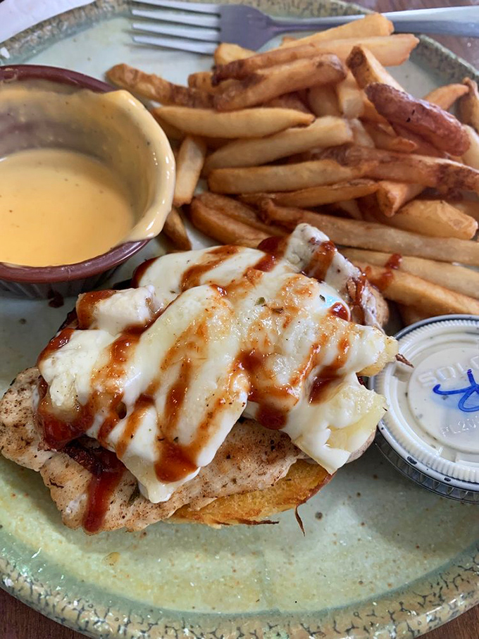 Not just a sandwich but an architectural achievement &ndash; layers of chicken, cheese and sauce balanced so perfectly you'll forget you're in Indiana, not a big-city bistro. 