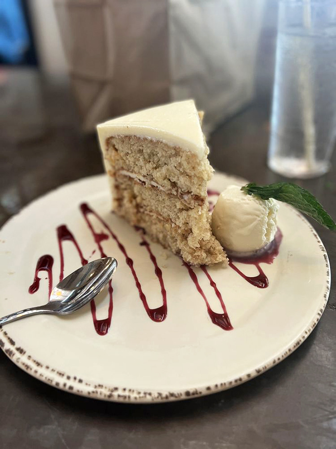Hummingbird cake that makes carrot cake jealous. Layers of Southern tradition with cream cheese frosting that deserves its own fan club. 