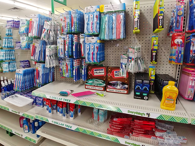 The personal care aisle: where practical necessities meet travel-sized convenience, saving both Boston tourists and locals from drugstore sticker shock.