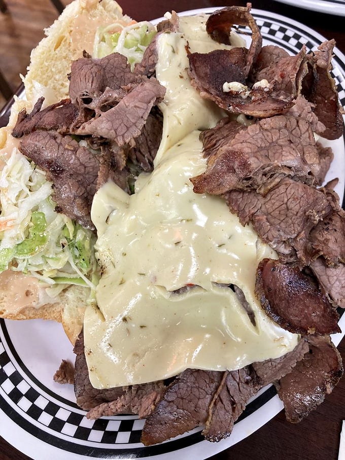 The Jewish cheesesteak doesn't try to be Philadelphia's version&mdash;it's proudly Maryland's interpretation, where beef and cheese find perfect harmony.