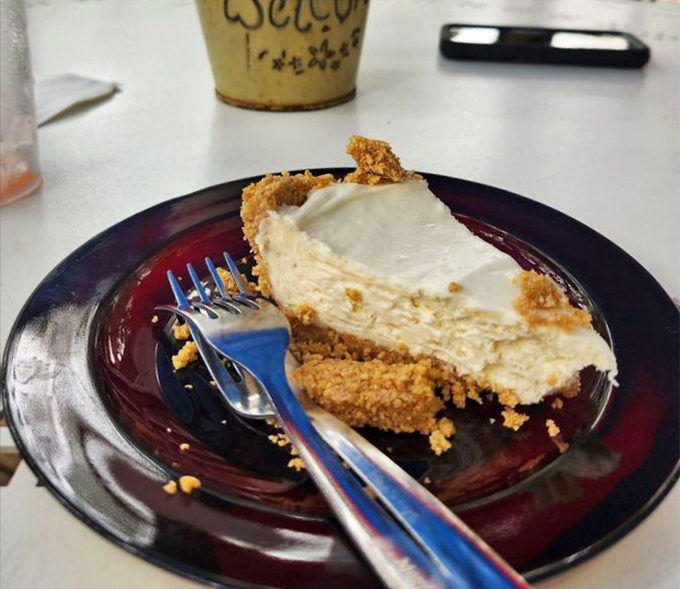 Key lime pie with that perfect balance of sweet and tart. Florida sunshine translated into dessert form.