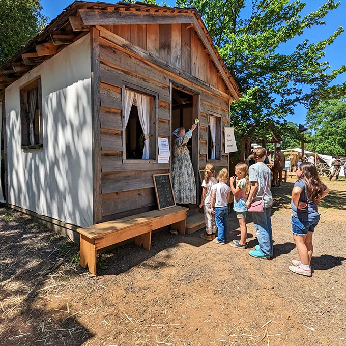 Miss Haley's schoolhouse teaches visitors that education happened long before PowerPoint, with lessons that still resonate through simple wooden walls.