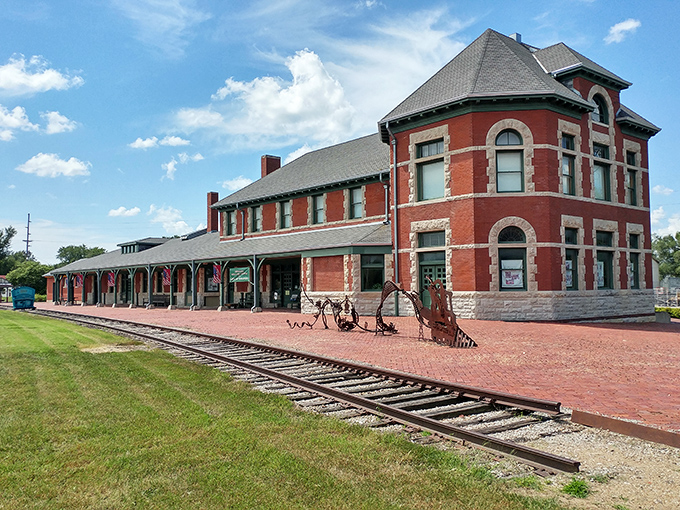 This isn't just any train station&mdash;it's where the Missouri-Kansas-Texas Railroad helped build the Midwest, now preserved for posterity.