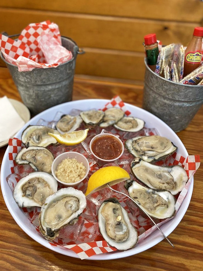 Fresh oysters on the half shell &ndash; briny treasures from the sea that taste like the ocean decided to send you a personal postcard.