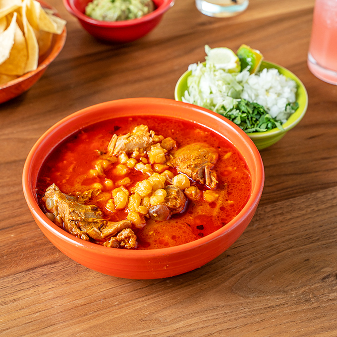 Pozole that could cure anything from a cold to existential dread. This hearty soup is like a warm hug from the grandmother you wish you had.