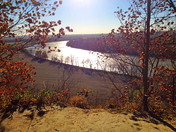 The Missouri River curves like nature's signature on the landscape, a reminder of the waterway that first brought settlers to Weston's shores.
